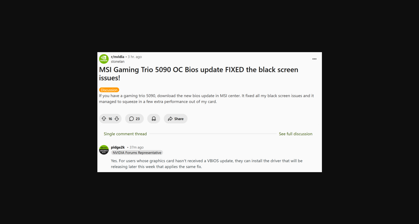 Исправление черного экрана GeForce RTX | Новости NVIDIA